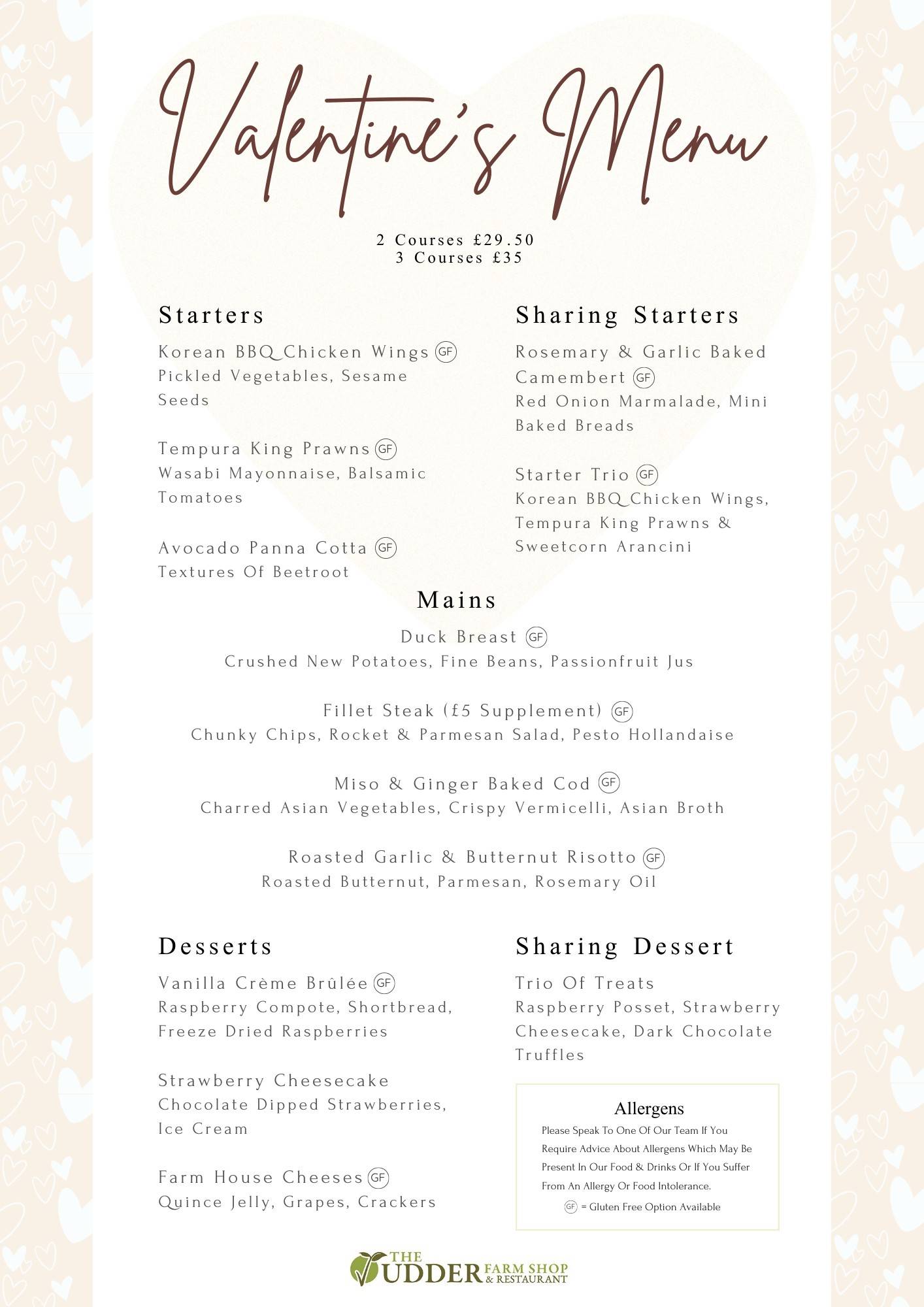 Menu at The Udder Farm Shop cafe, Gillingham