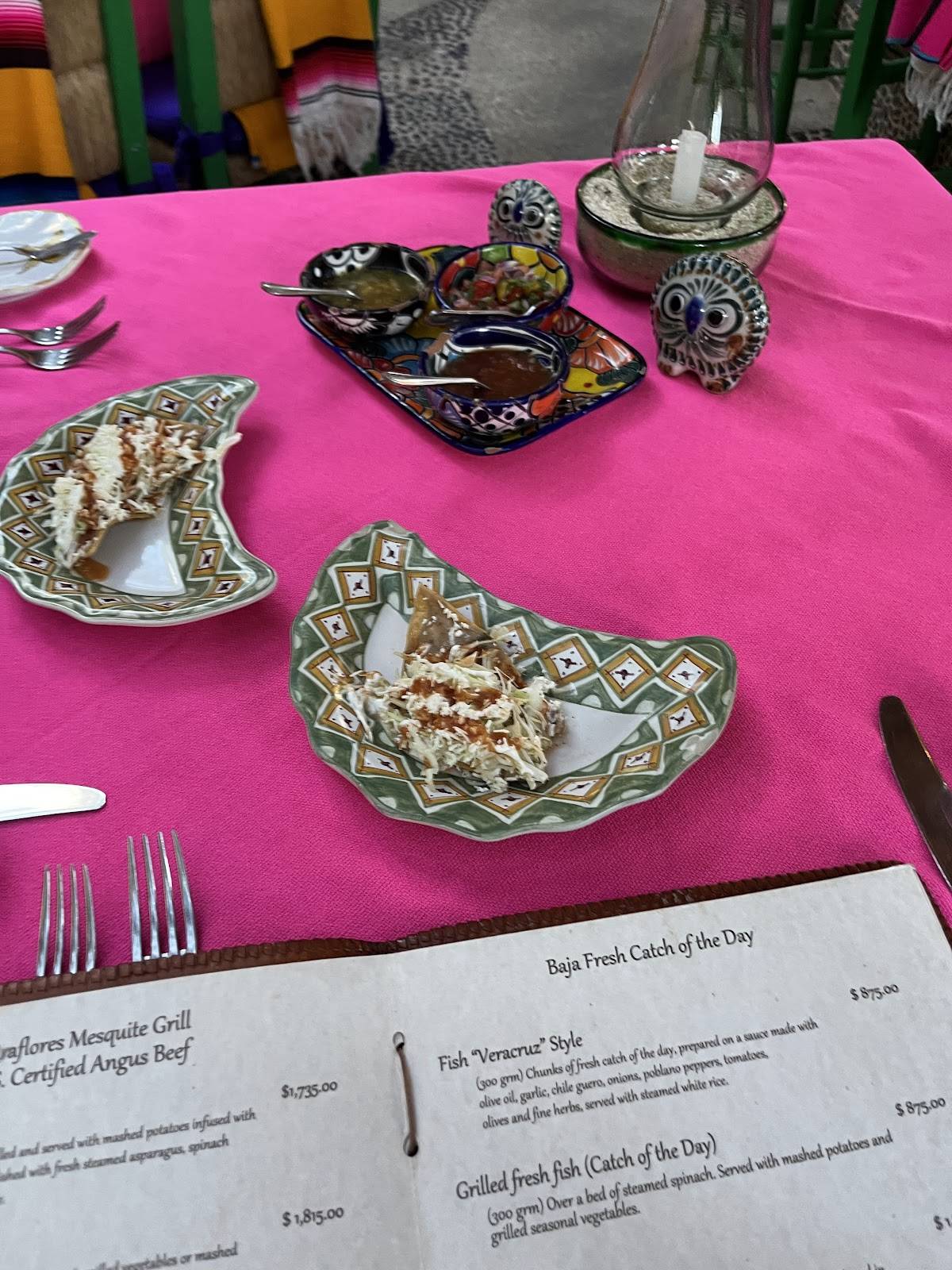 Menu at Edith's Restaurante, Cabo San Lucas