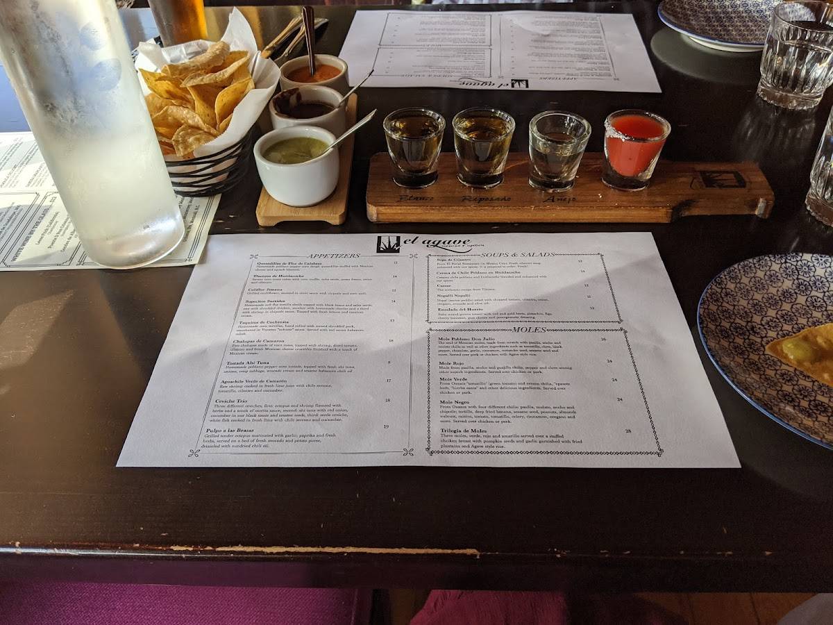 Menu at El Agave Restaurant & Tequileria, San Diego