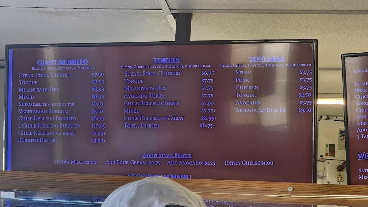Menu at El Faro restaurant, Summit, S Archer Rd