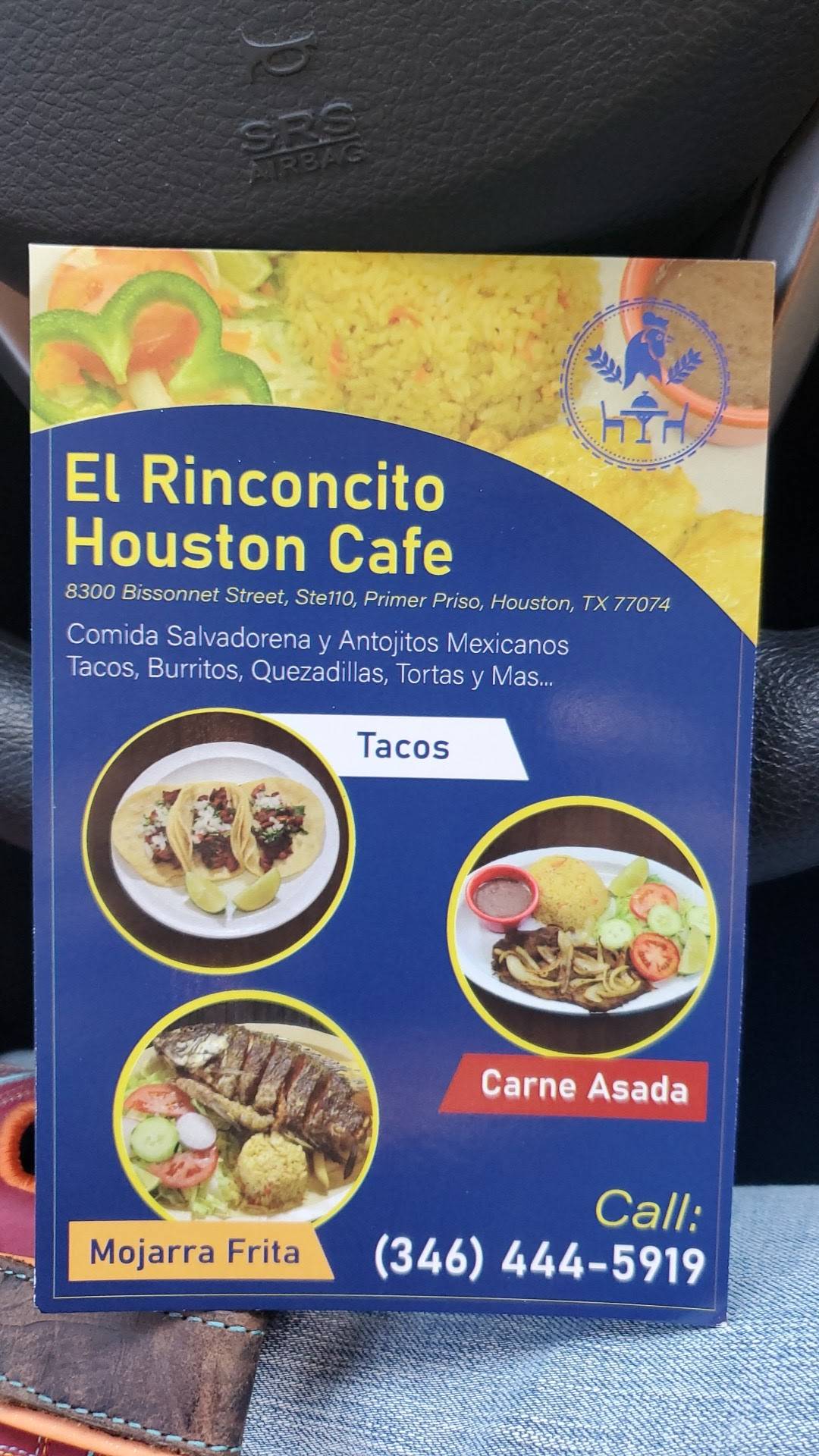 Menu at El Rinconcito Houston Cafe, Houston