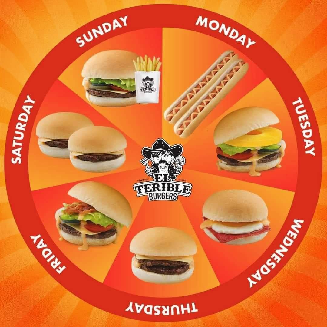 Carta del restaurante El Terible Burgers - Dulong Bayan, Quezon Branch ...
