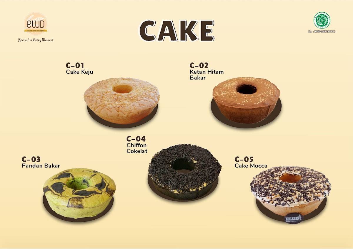 Carta de Elud Cake & Bakery Lamaran, Karawang