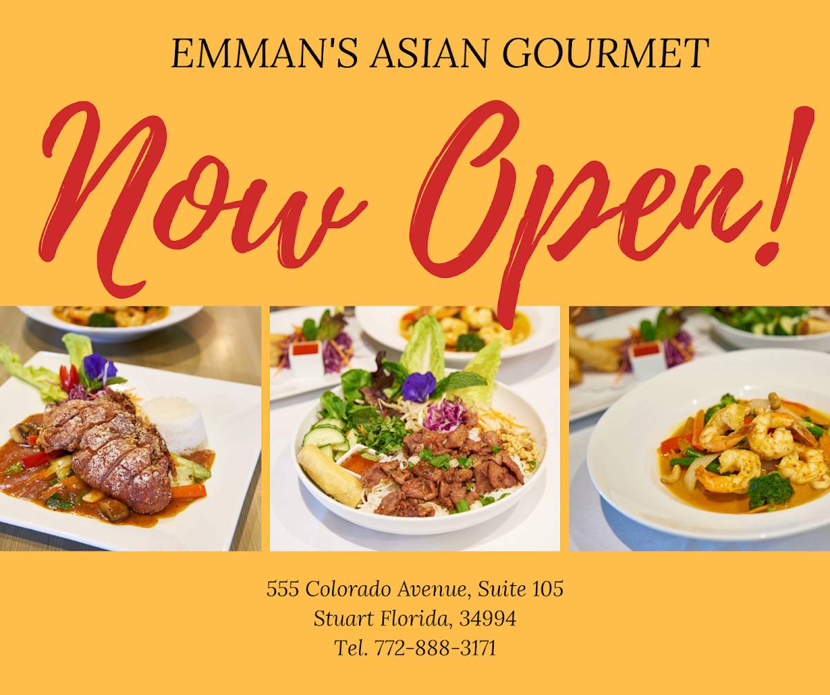 Menu at Emman's Asian Gourmet desserts, Stuart