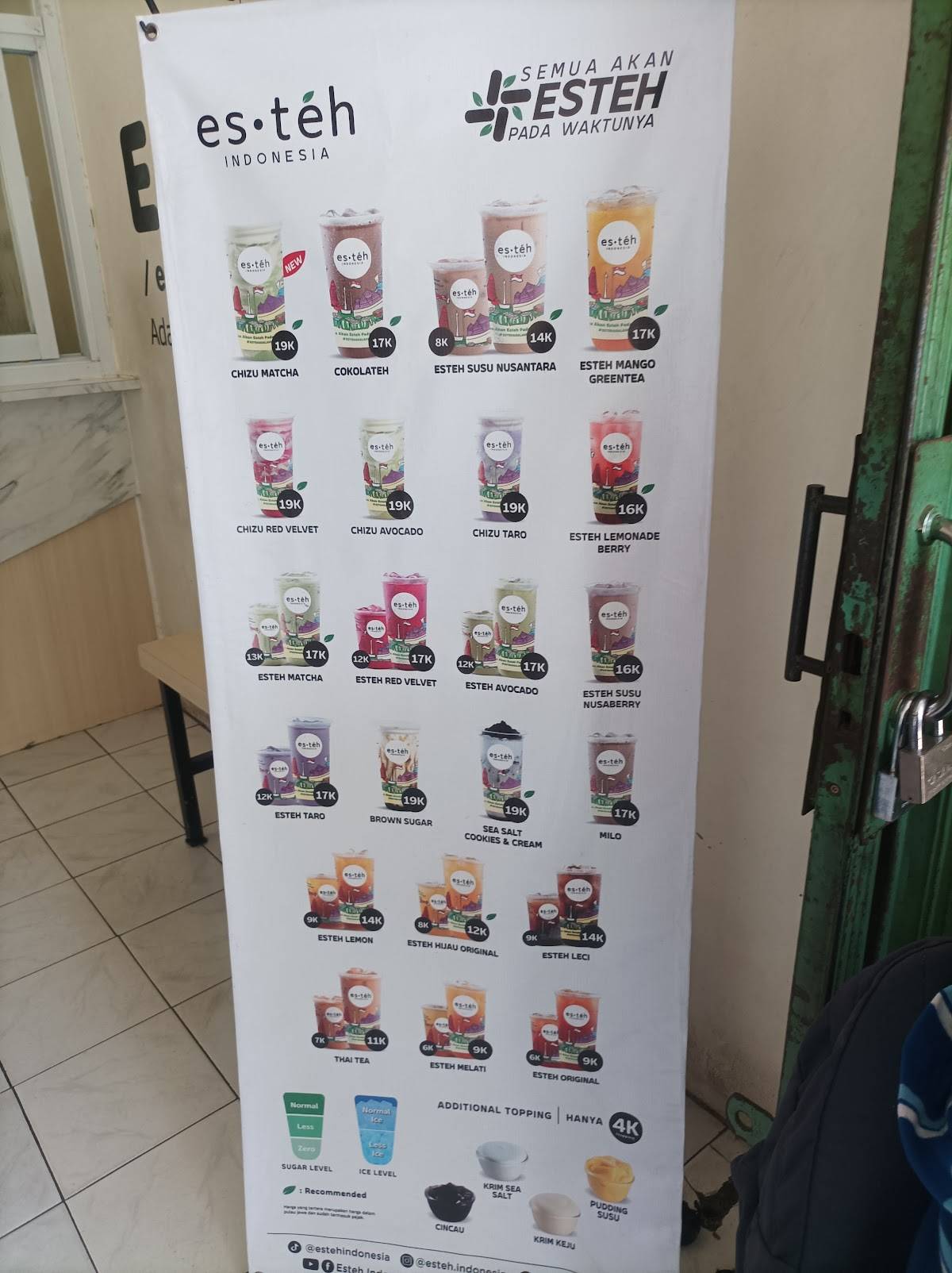 Menu at Es Teh Indonesia Cikaret, Indonesia