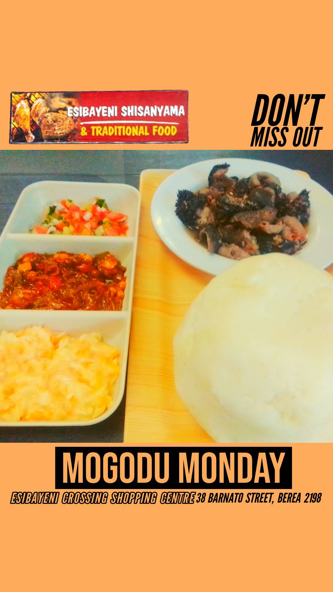 Menu au Esibayeni Shisanyama & Traditional Food restaurant, Johannesburg