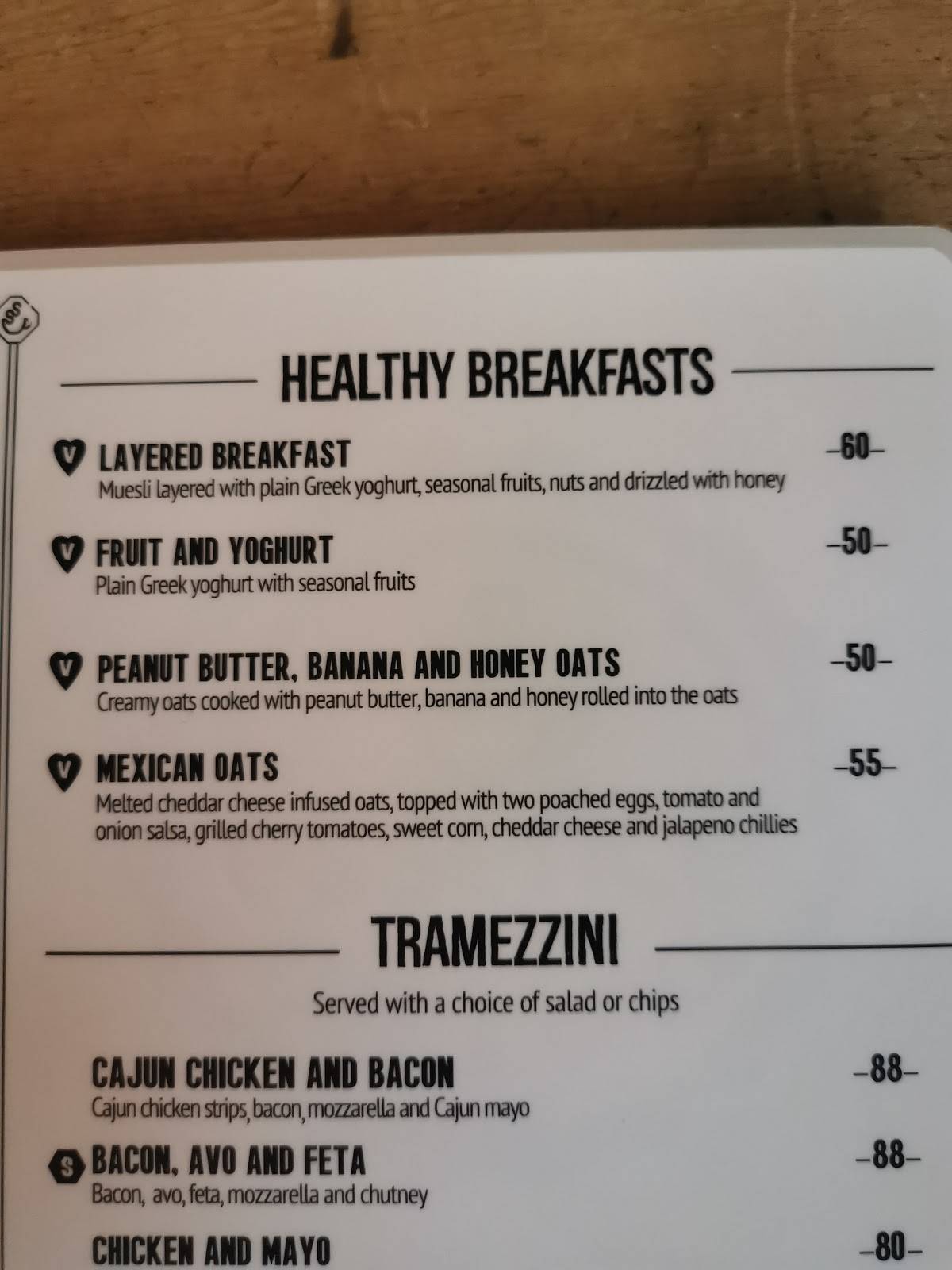 Menu at Essence. restaurant, Pietermaritzburg