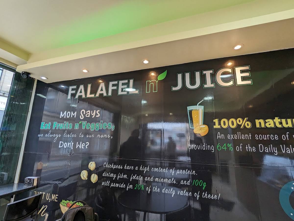 Menu at FALAFEL n’ JUICE Co restaurant, Bradford