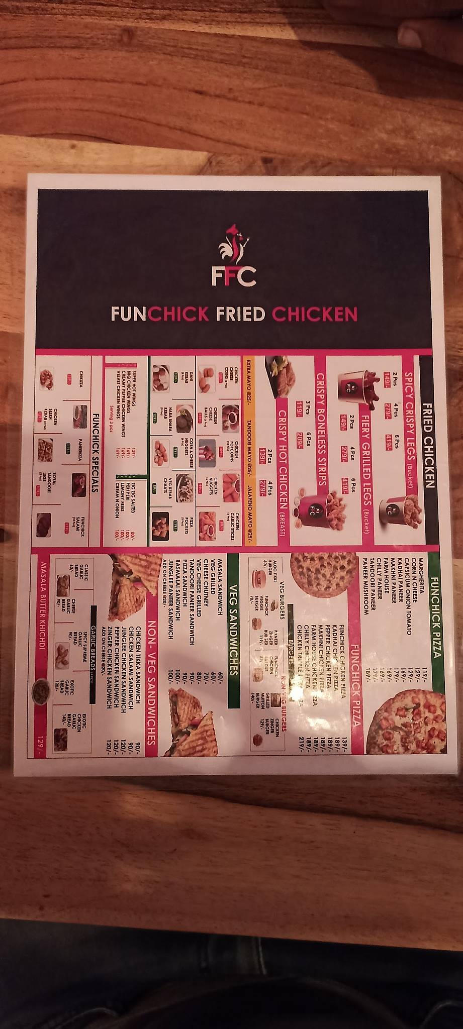 Menu at FFC Funchick - Fried Chicken Palakollu, Palakollu