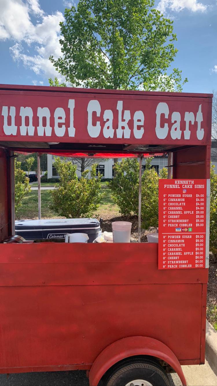 Menu at FUNNEL CAKE CART OF CHARLOTTE desserts, Charlotte
