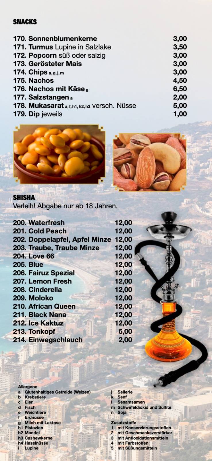 Speisekarte von Fairuz Grillhaus Eat&Smoke restaurant, Bremen