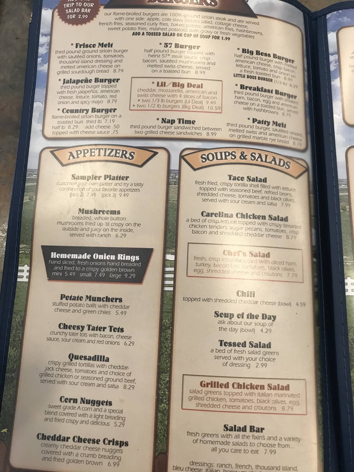 Menu at Family Table restaurant, Osceola