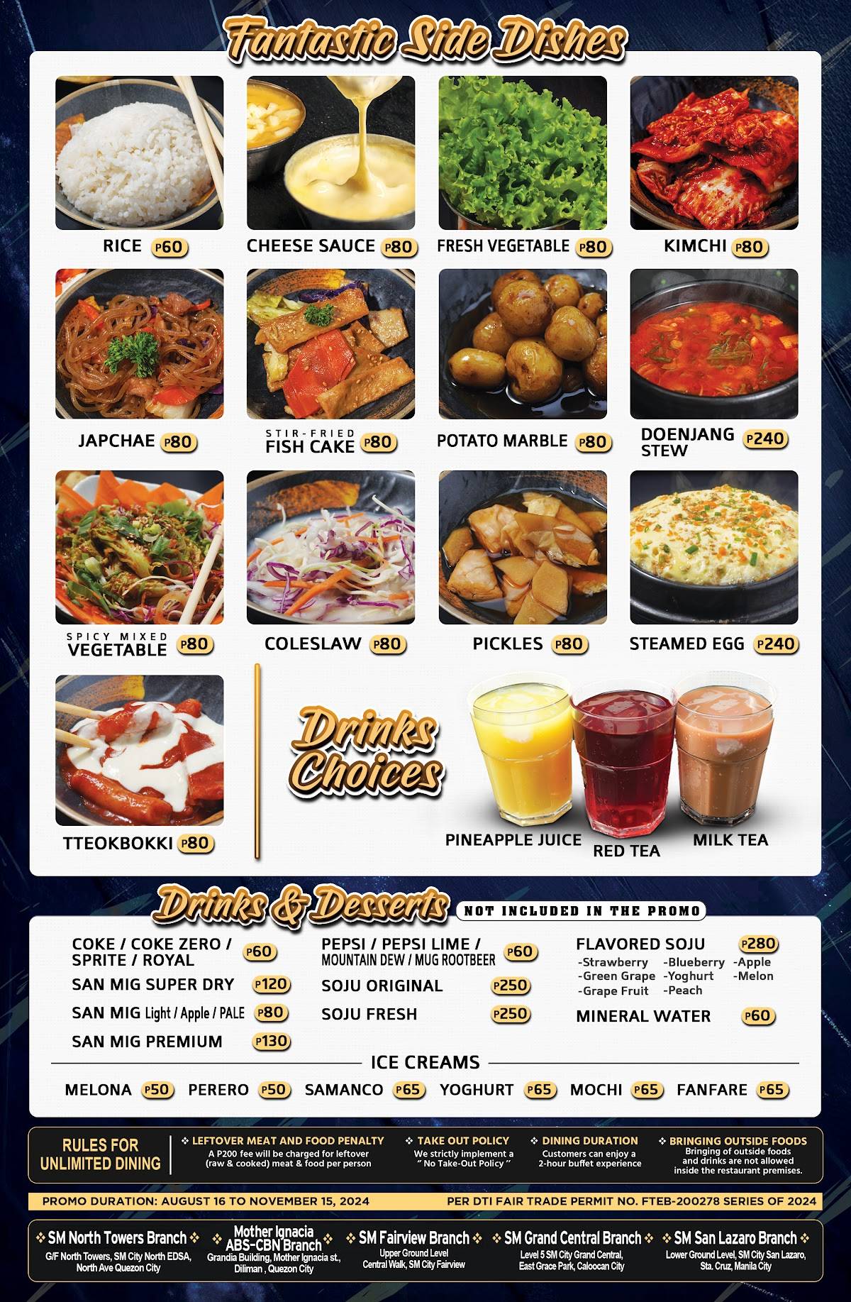 Menu at Fantastic Baka - SM City North Towers restaurant, Quezon City, G/F