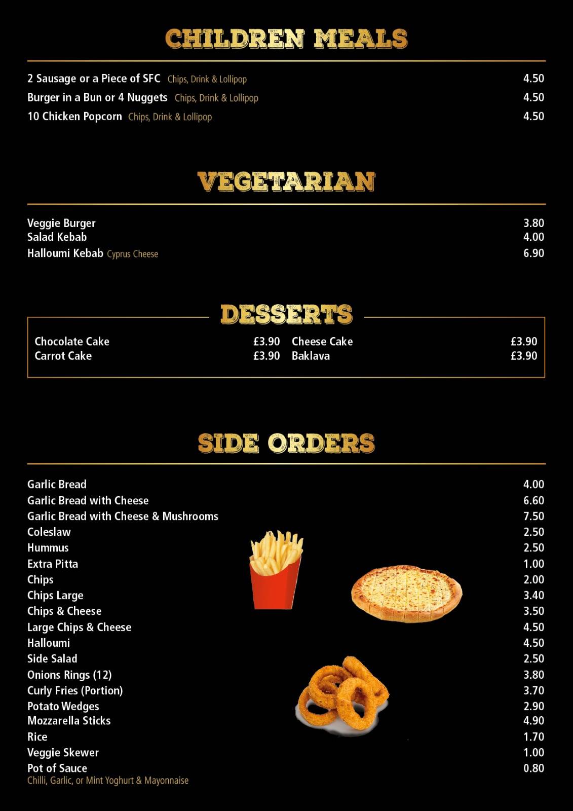 Menu at Bridge House Cafe restaurant, Chatteris