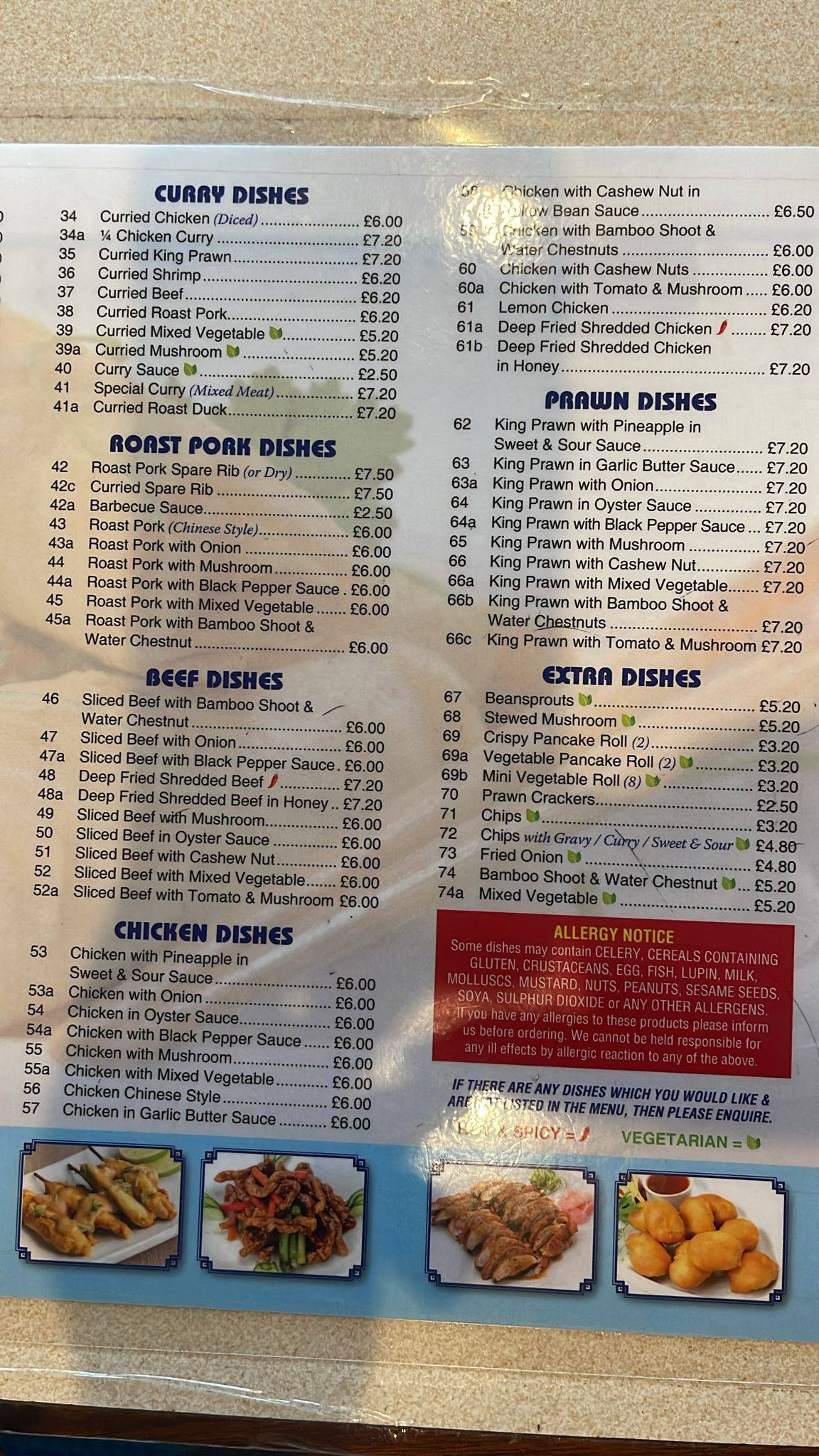 Menu at Chun Wah fast food, Ashford