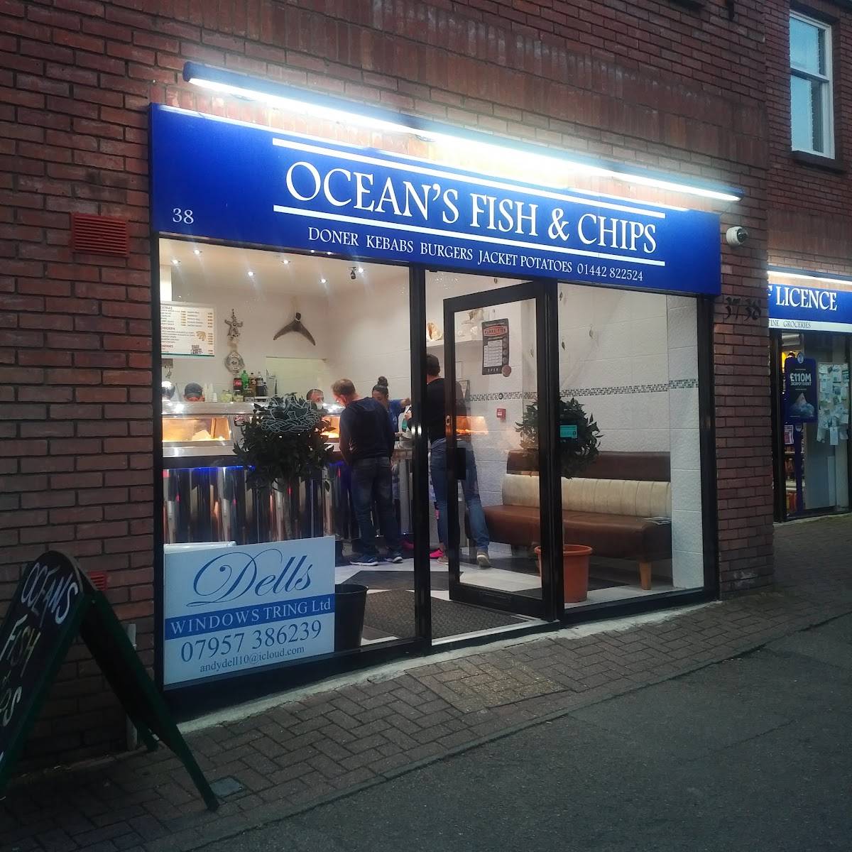 Menu at Ocean's Fish And Chips fast food, Tring