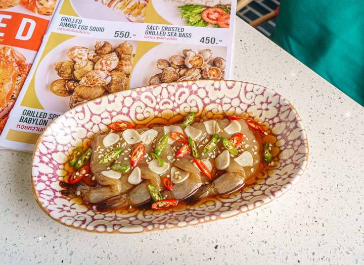 Menu at Fat Coco Seafood Club, Pattaya City