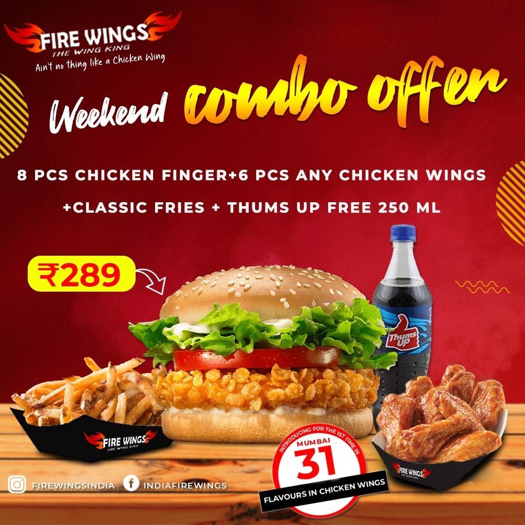 Menu at Fire Wings, Mumbai, Shop No. 21
