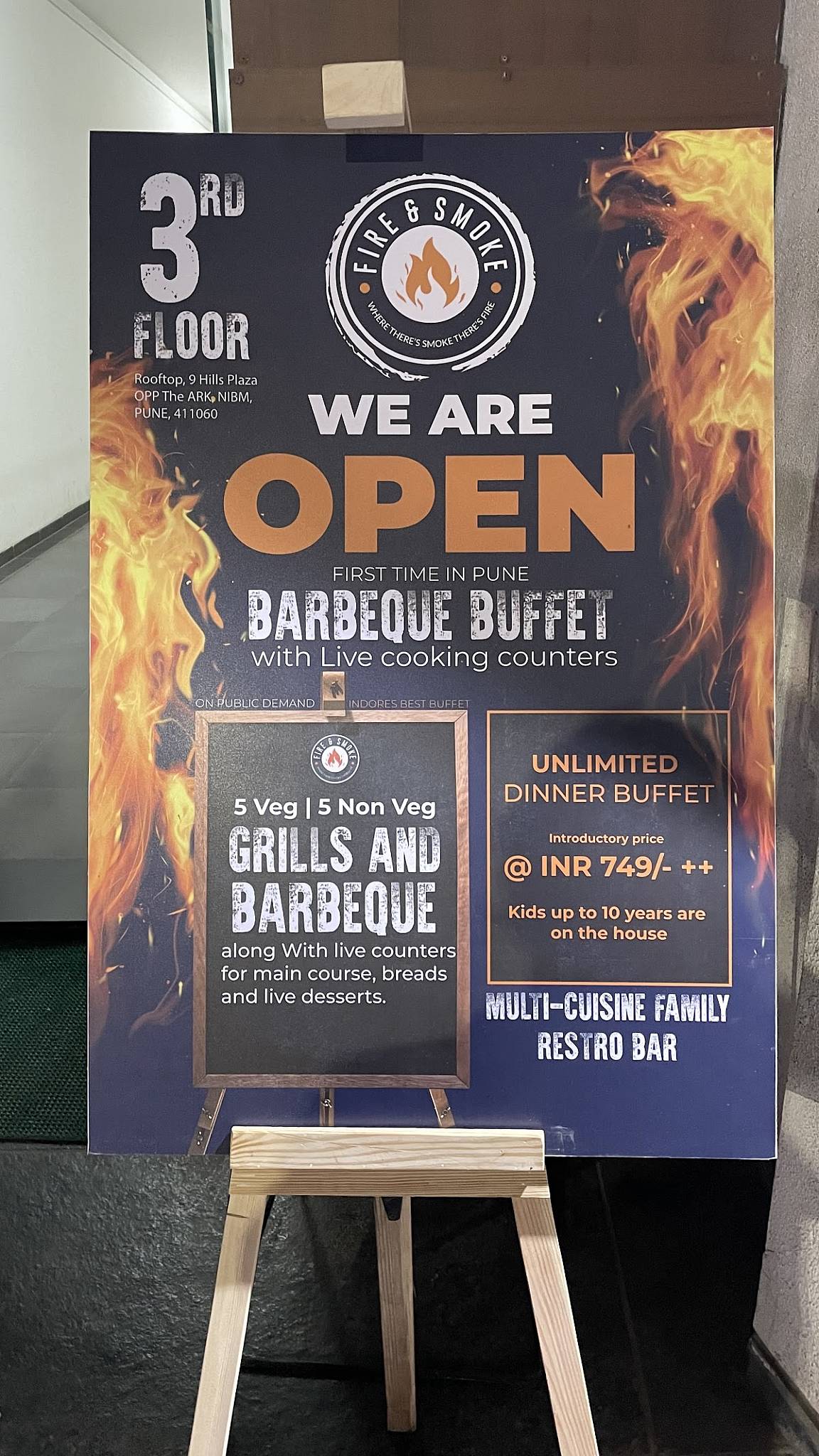 Menu at Fire & Smoke, Pune, Autadwadi Handewadi