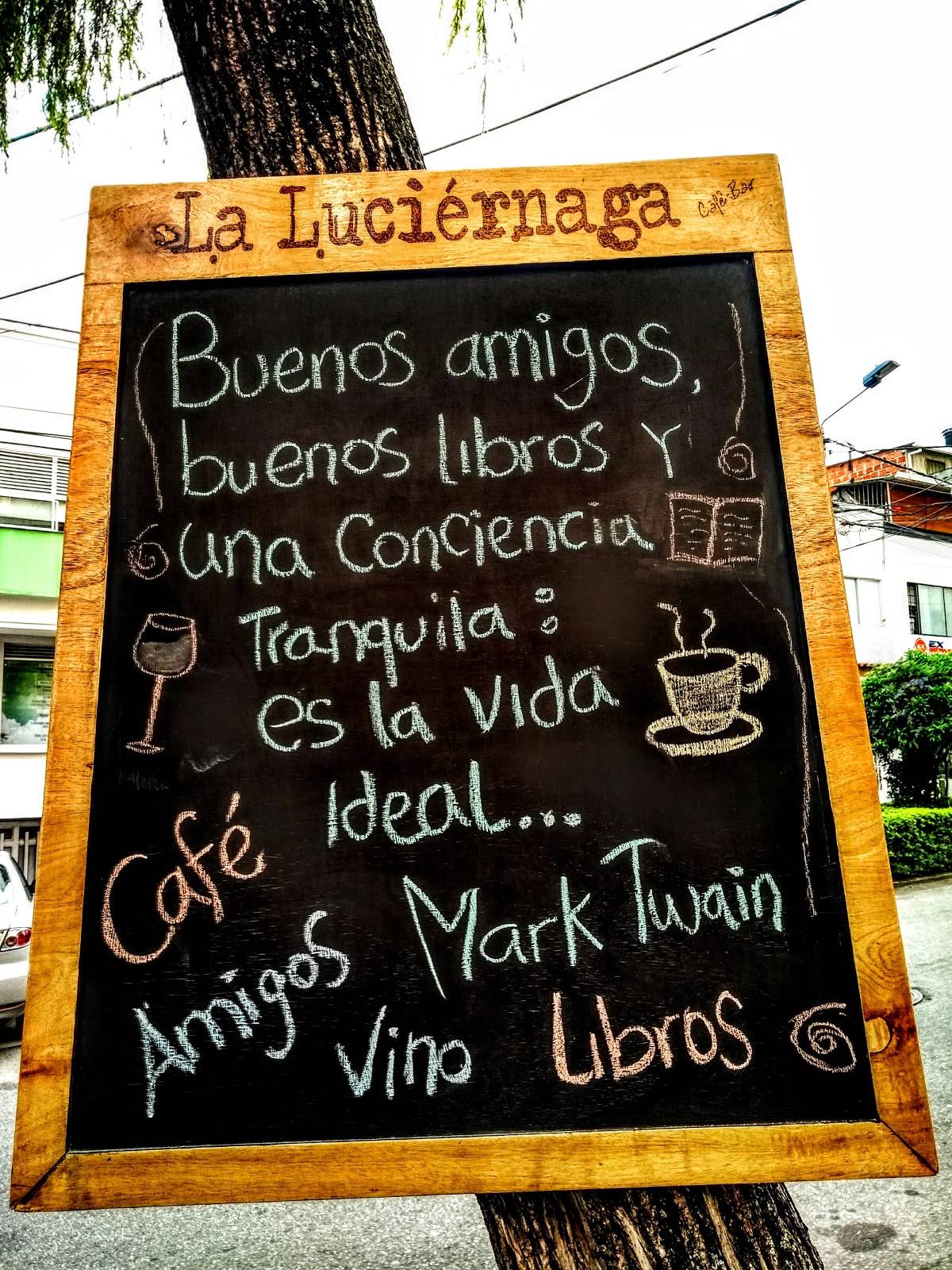 Menu at Firefly Café, Bucaramanga