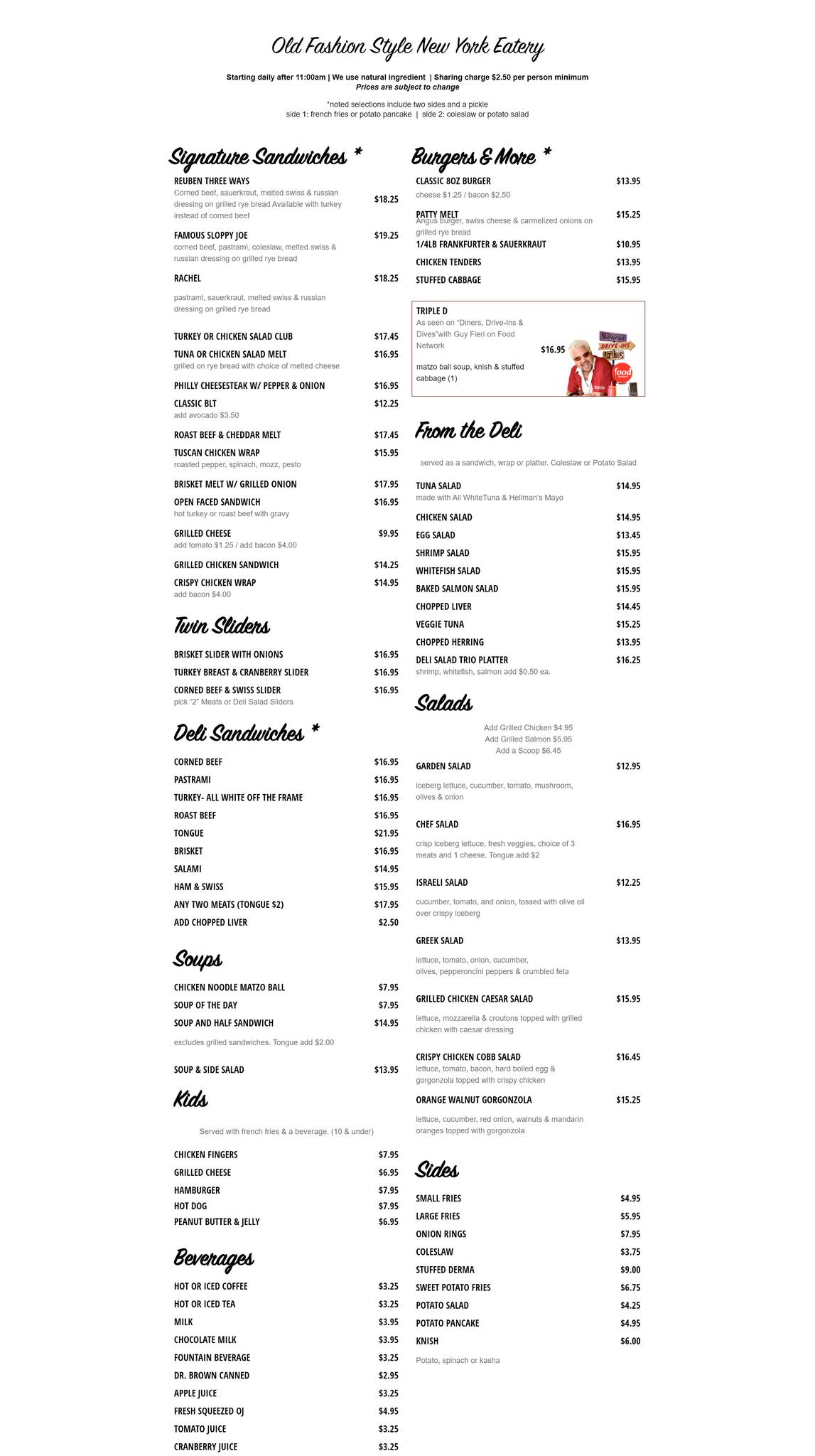 Menu at Flakowitz of Boynton restaurant, Delray Beach
