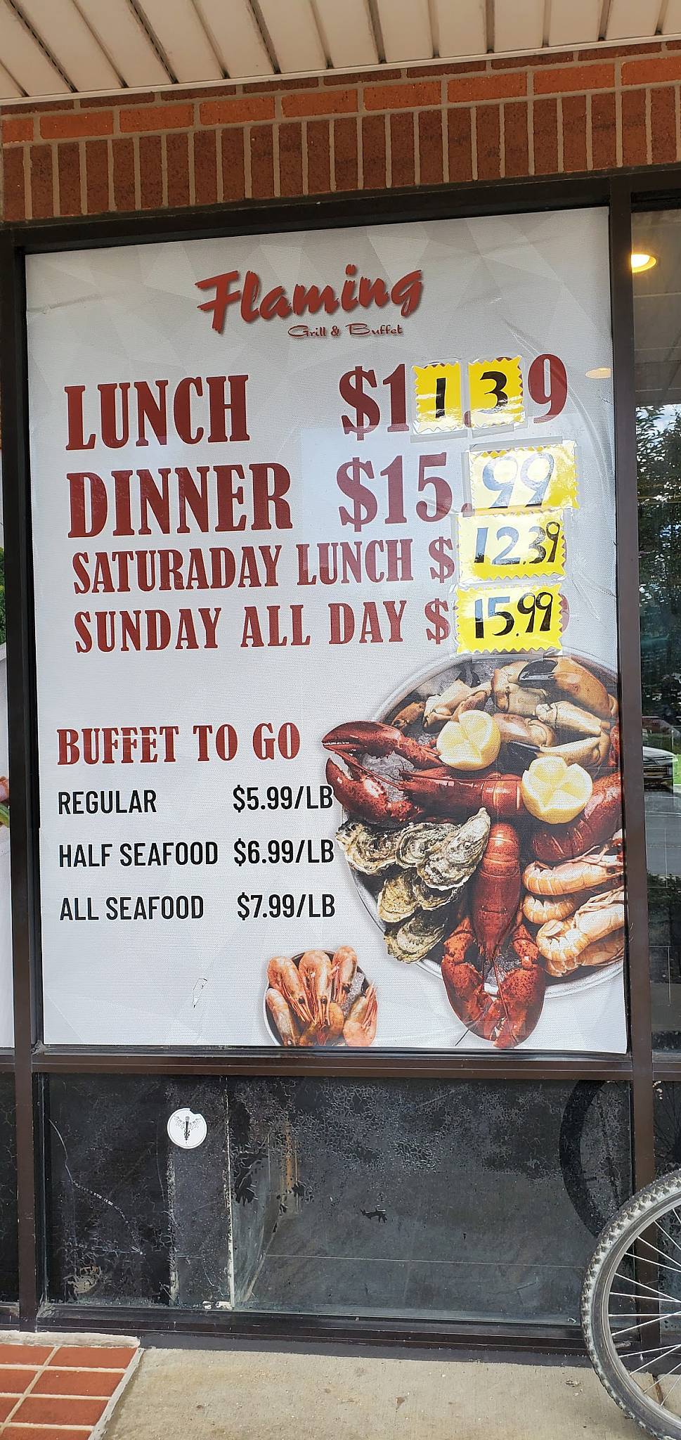Menu at Flaming Grill & Buffet restaurant, Frederick
