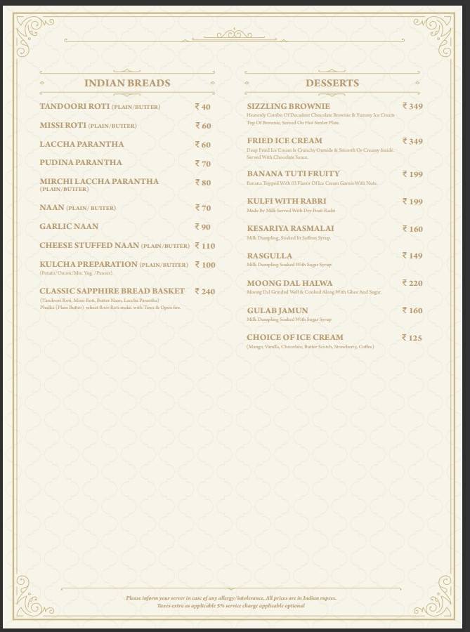 Menu at Flavours A Pure Veg Restaurant, Bundi
