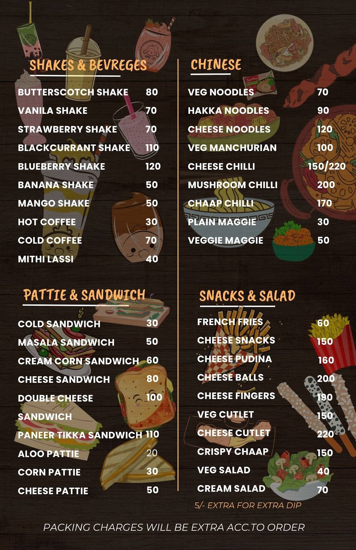 Menu at Food & Flavours fast food family restraunt, Ladhuka