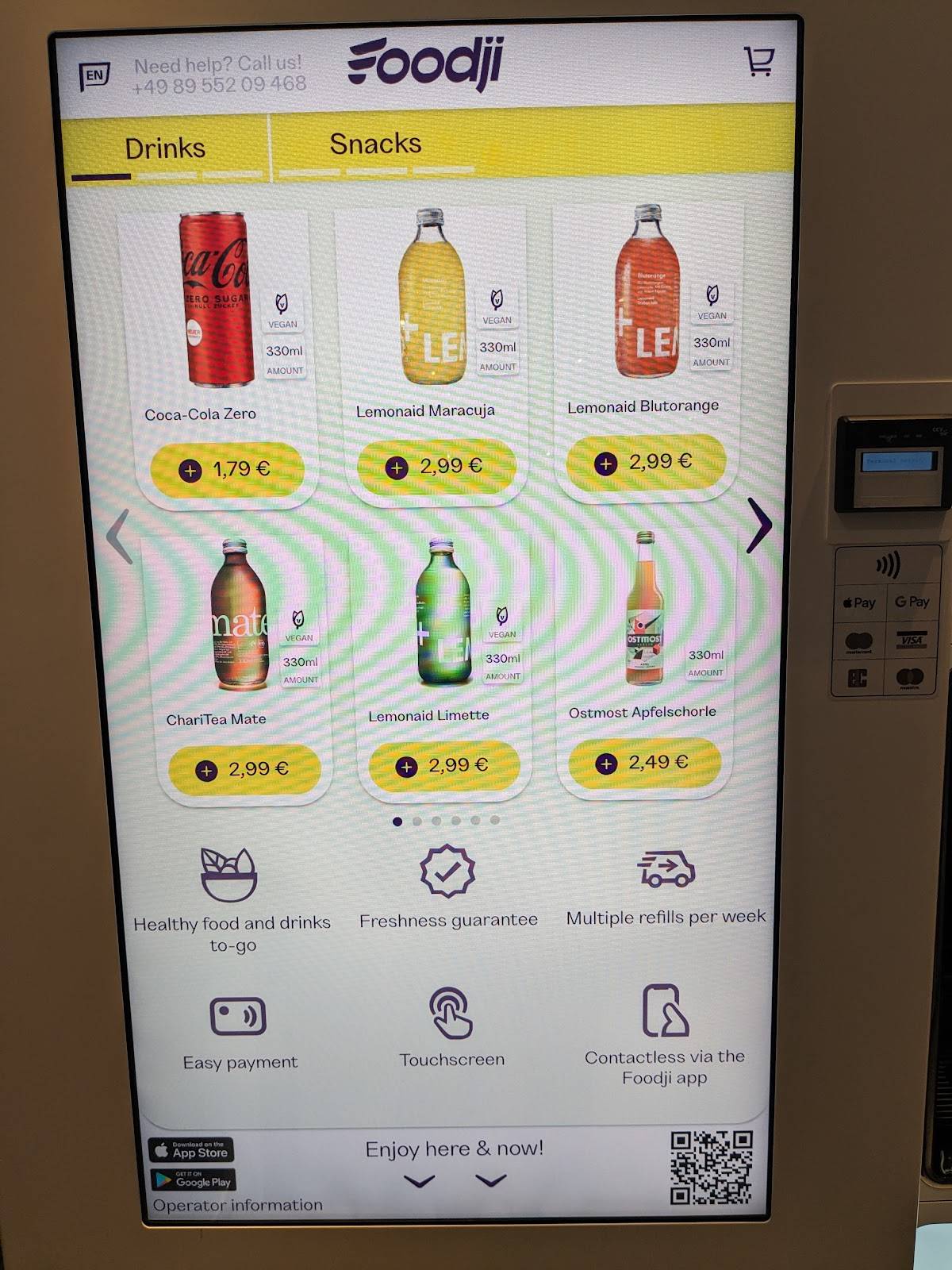 Menu at Foodji bei Tesla Supercharger restaurant, Grünheide (Mark)