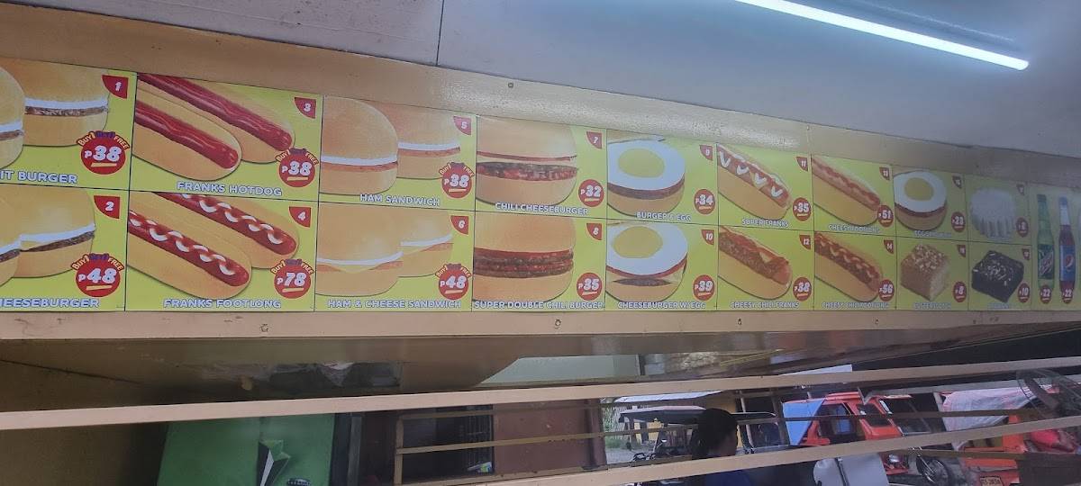 Menu at Franks N' Burgers restaurant, Kalibo
