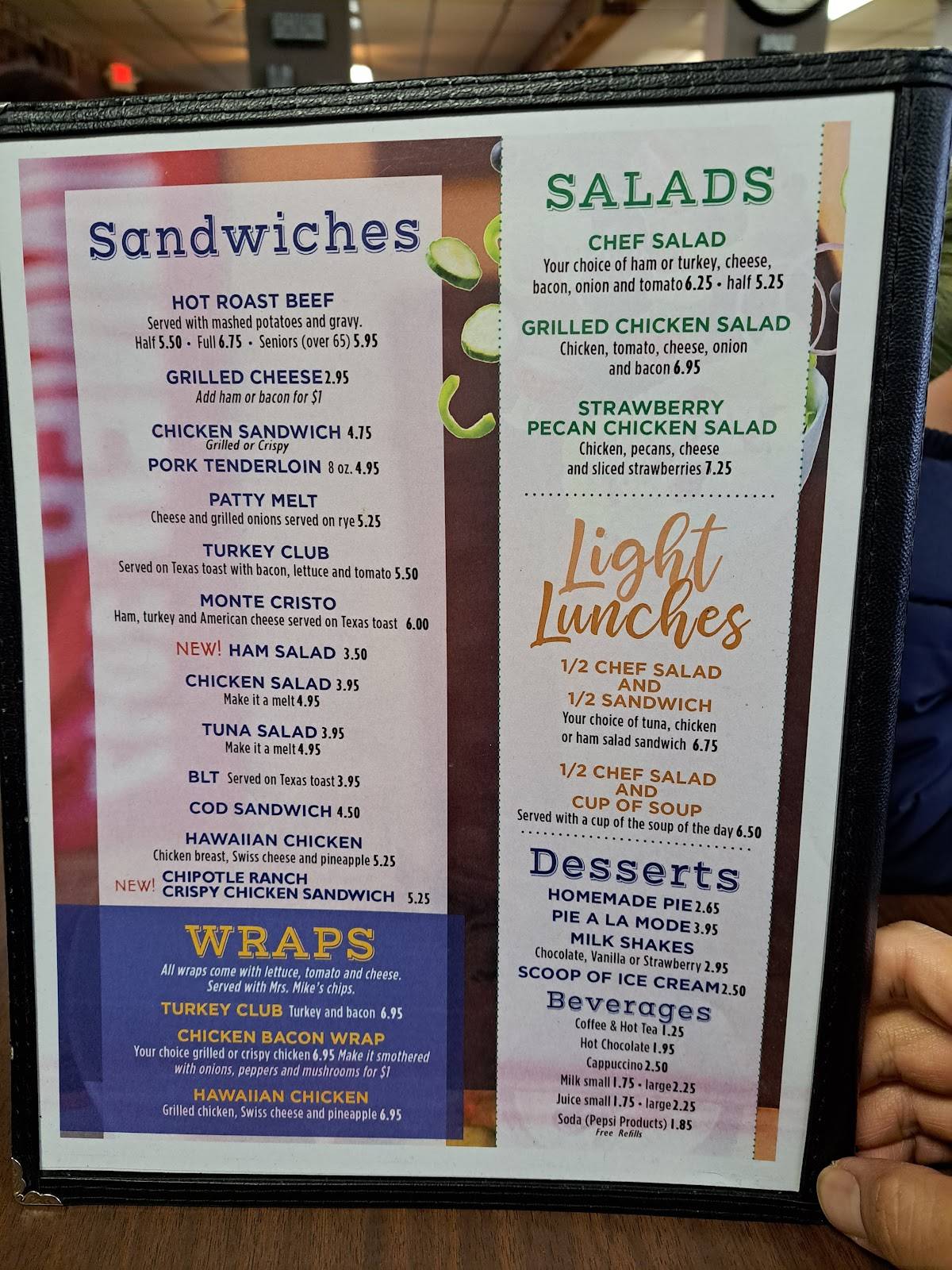 Menu at Beltline Cafe, Freeport