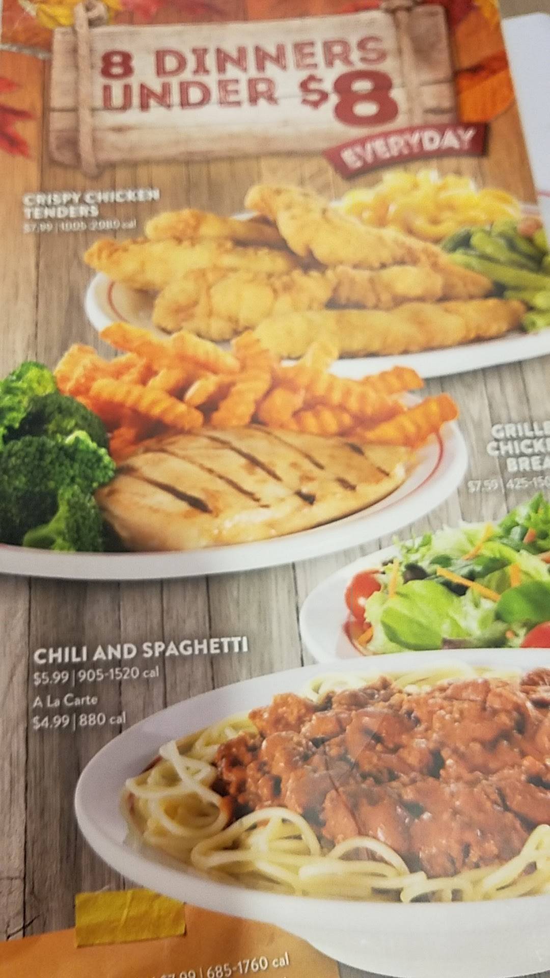 Menu at Frisch's Big Boy restaurant, Blue Ash, Plainfield Rd
