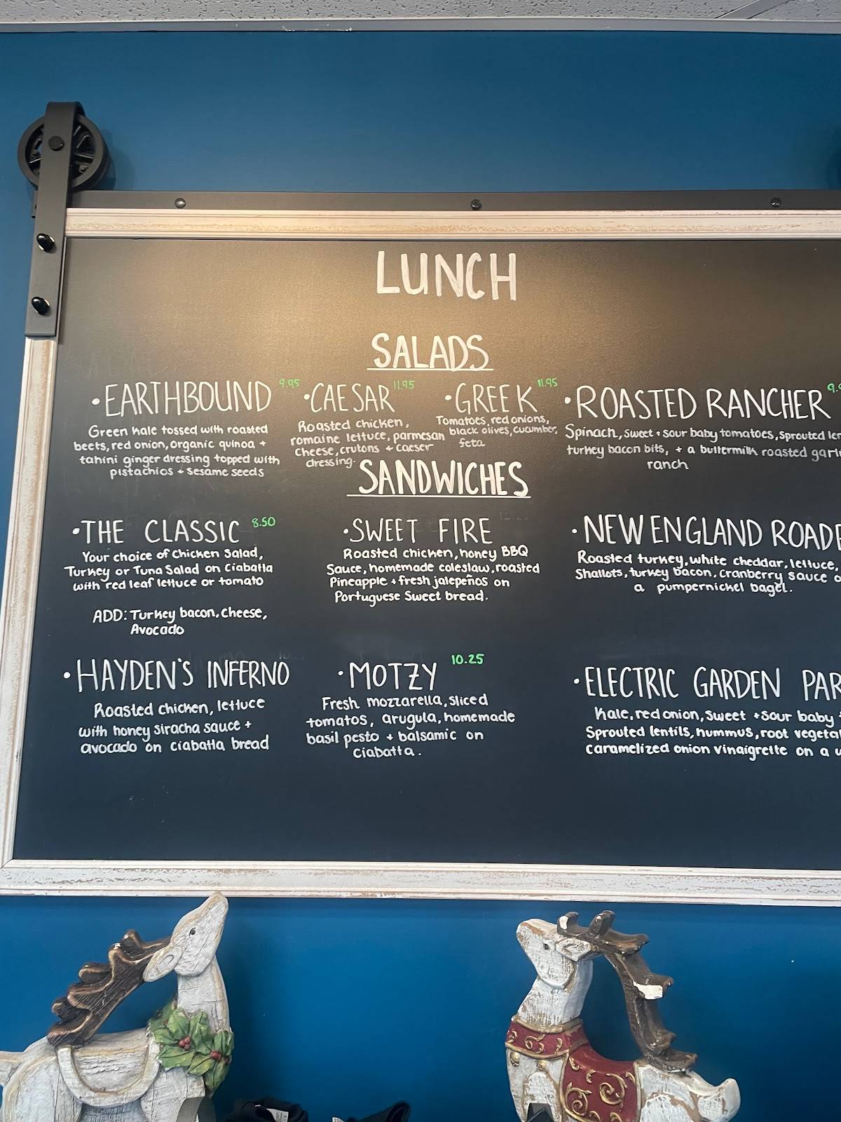 Menu at Frobie's Cafe, Dracut