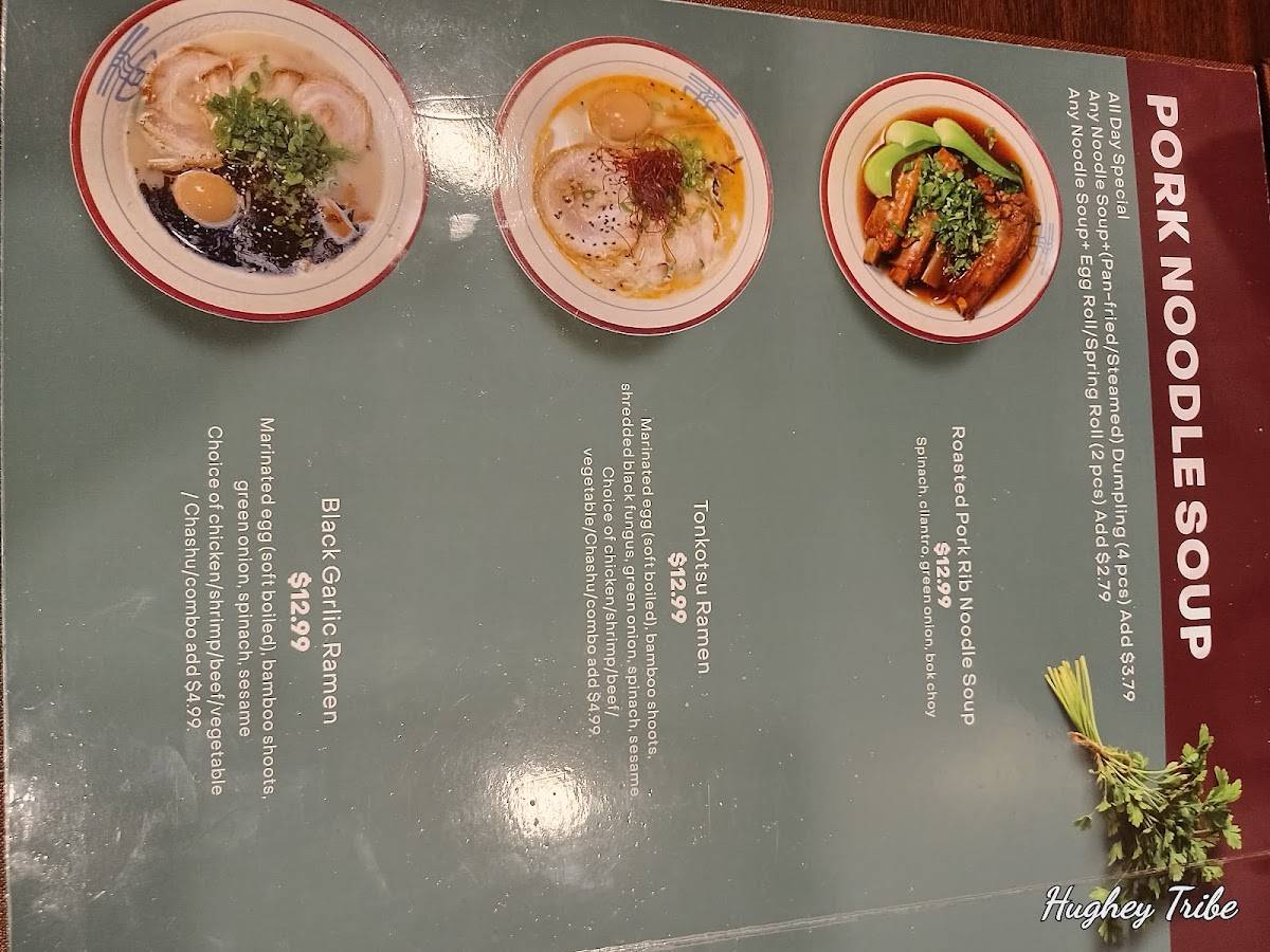 Menu at Fun noodle bar Slide Rd, Lubbock, Slide Rd ste 8