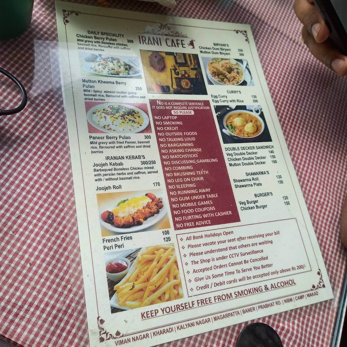 Menu at ANGAAR BALEWADI, Pune
