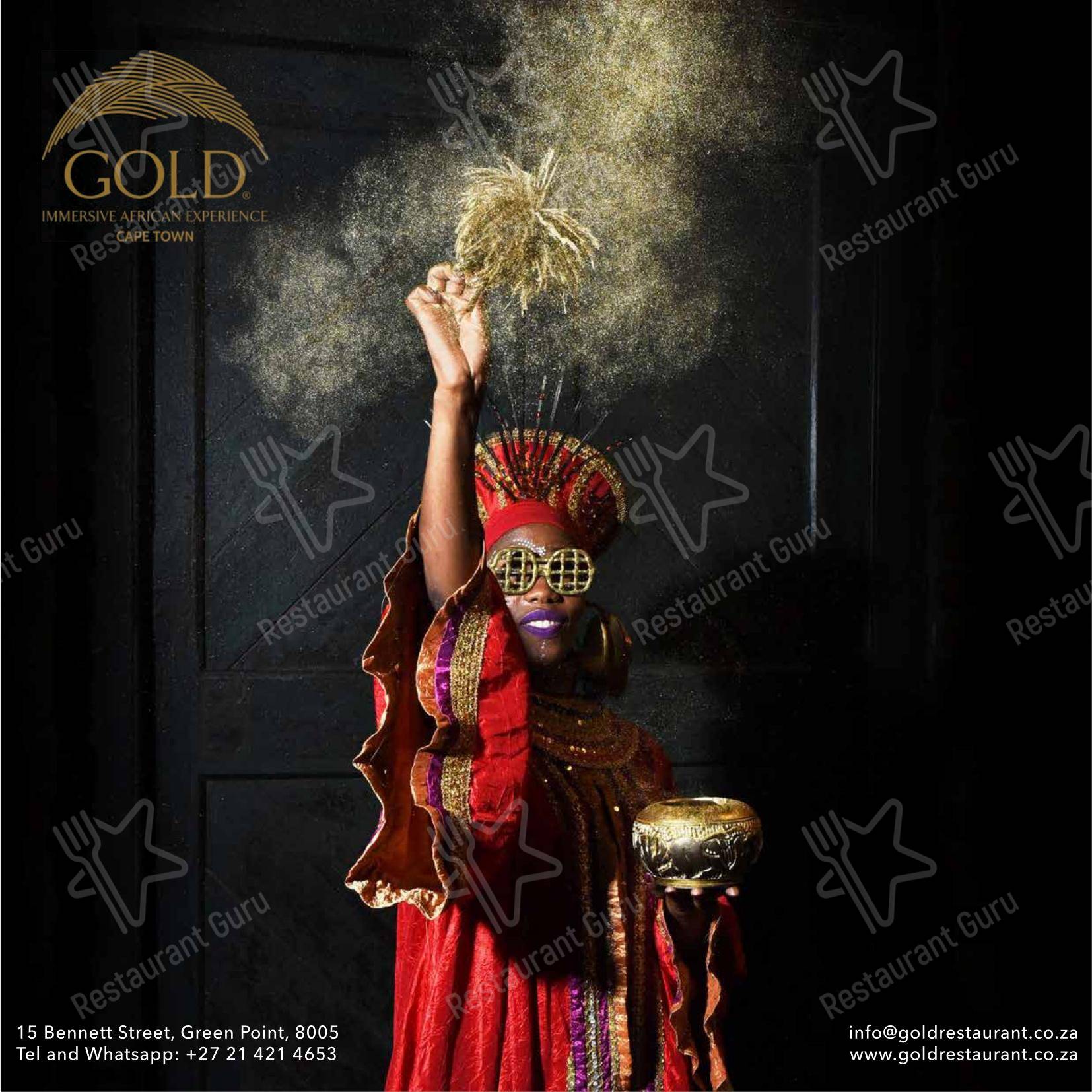 Menu at GOLD Restaurant, Cape Town, 15 Bennett St