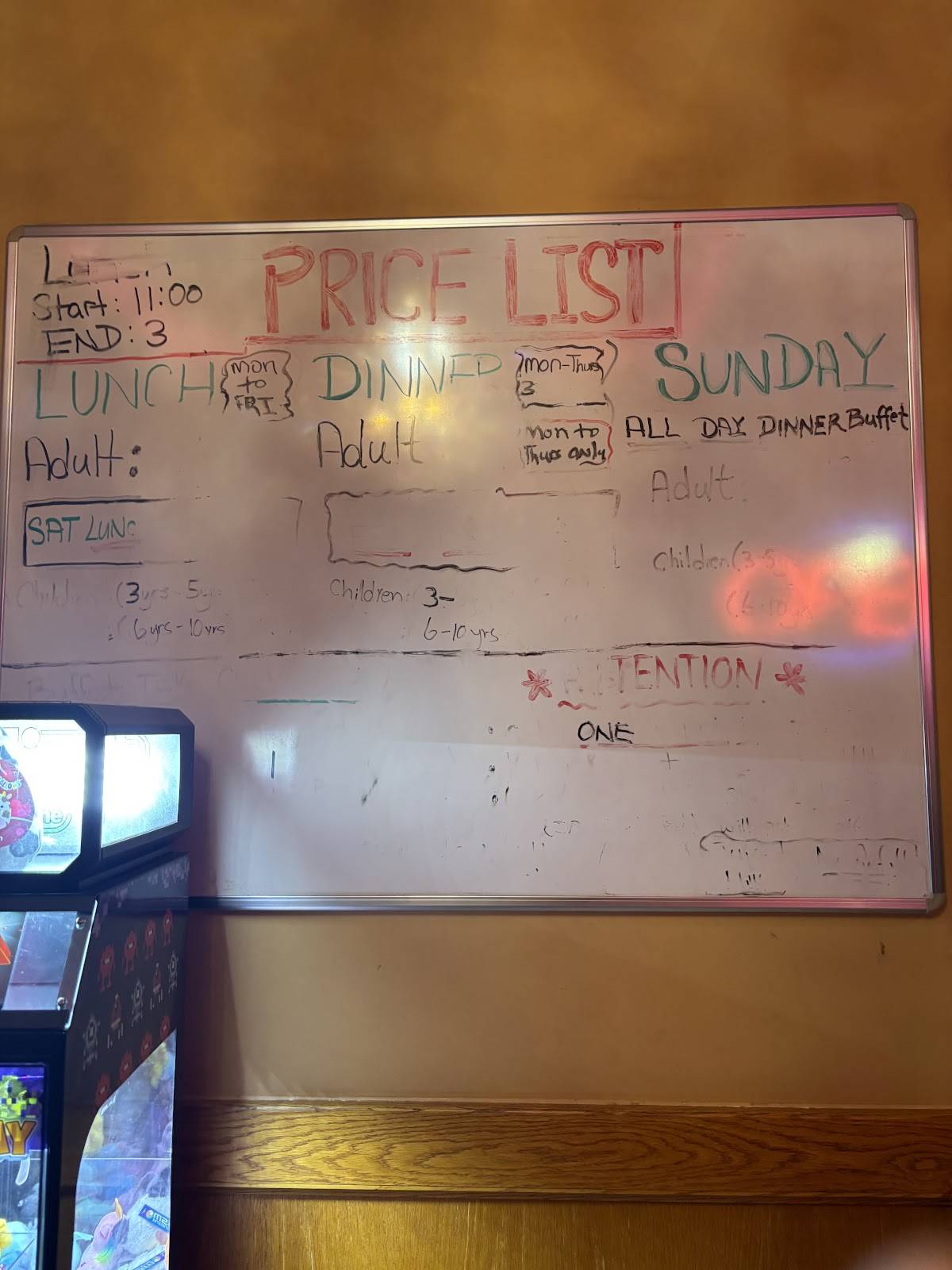 Menu at GRAND SUPER BUFFET restaurant, Rochester, Jefferson Rd