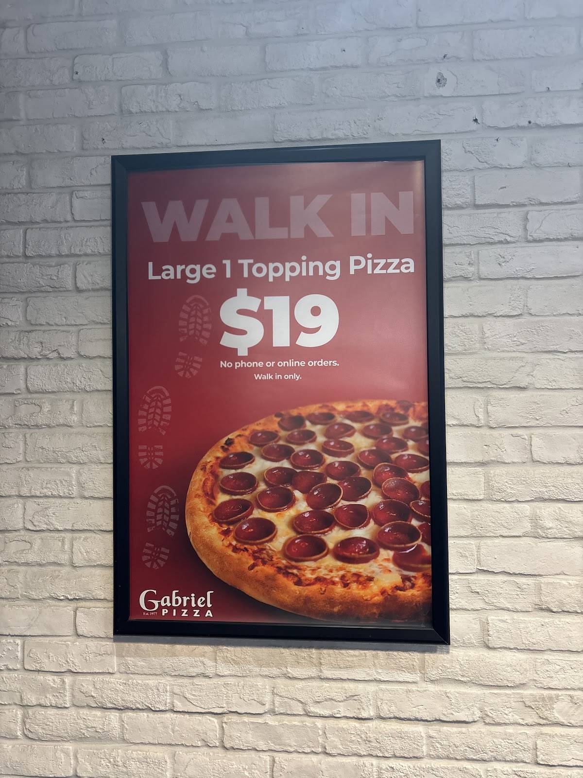 Menu at Gabriel Pizza pizzeria, Kingston, 830 Norwest Rd