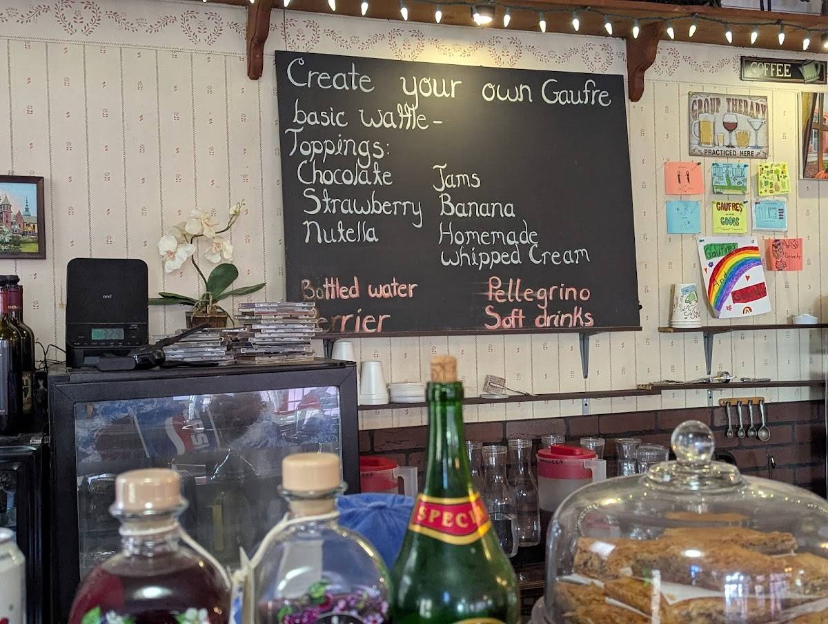 Menu at Gaufres and Goods desserts, St. Augustine, 212 Charlotte St