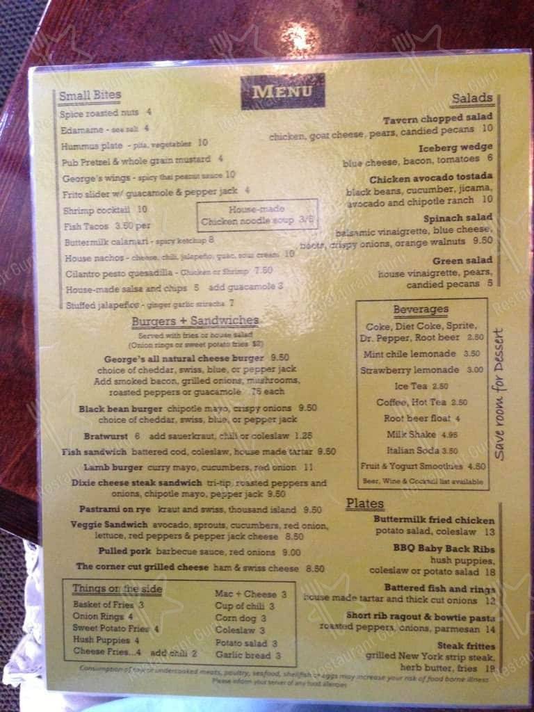 Menu at Georgie's Corner Cafe & Deli, Escalante