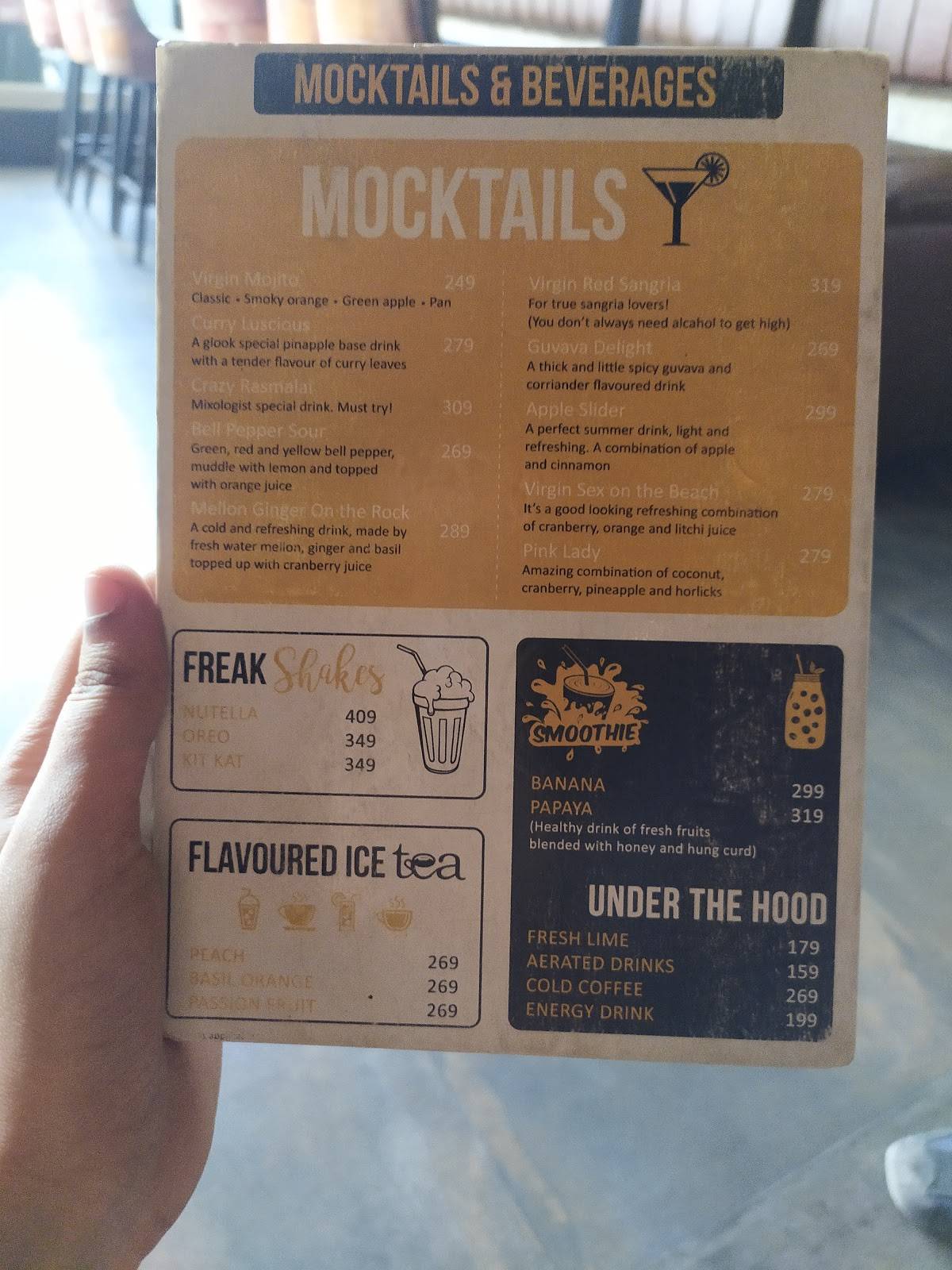 Menu at Glook The Sky Lounge, Kolkata