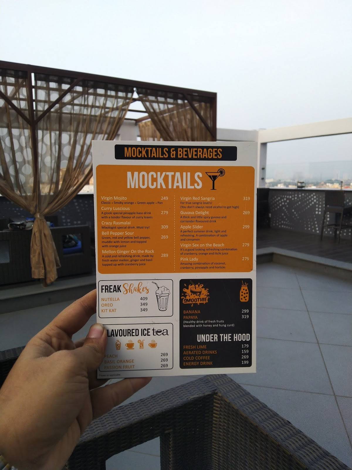 Menu at Glook The Sky Lounge, Kolkata