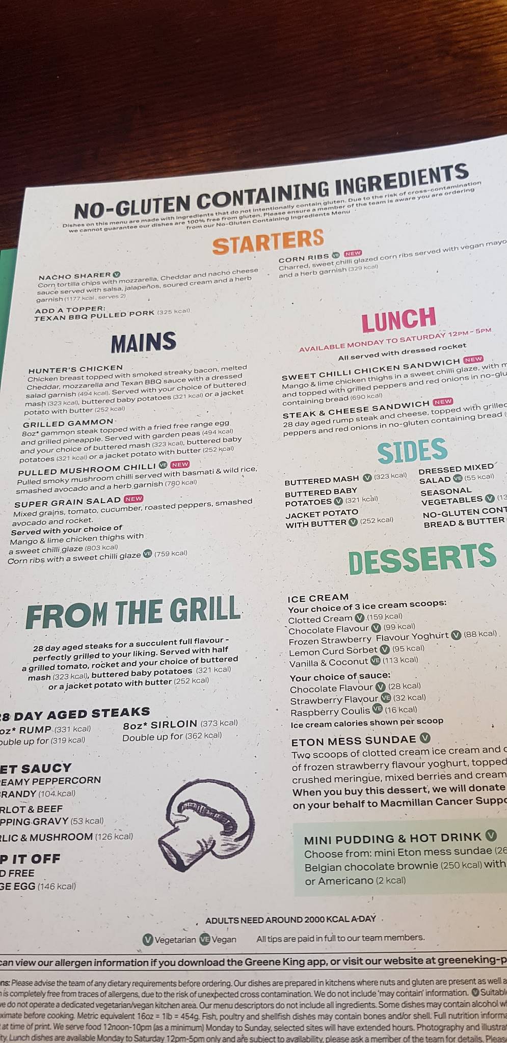 Menu at Golden Hind pub & bar, Plymouth