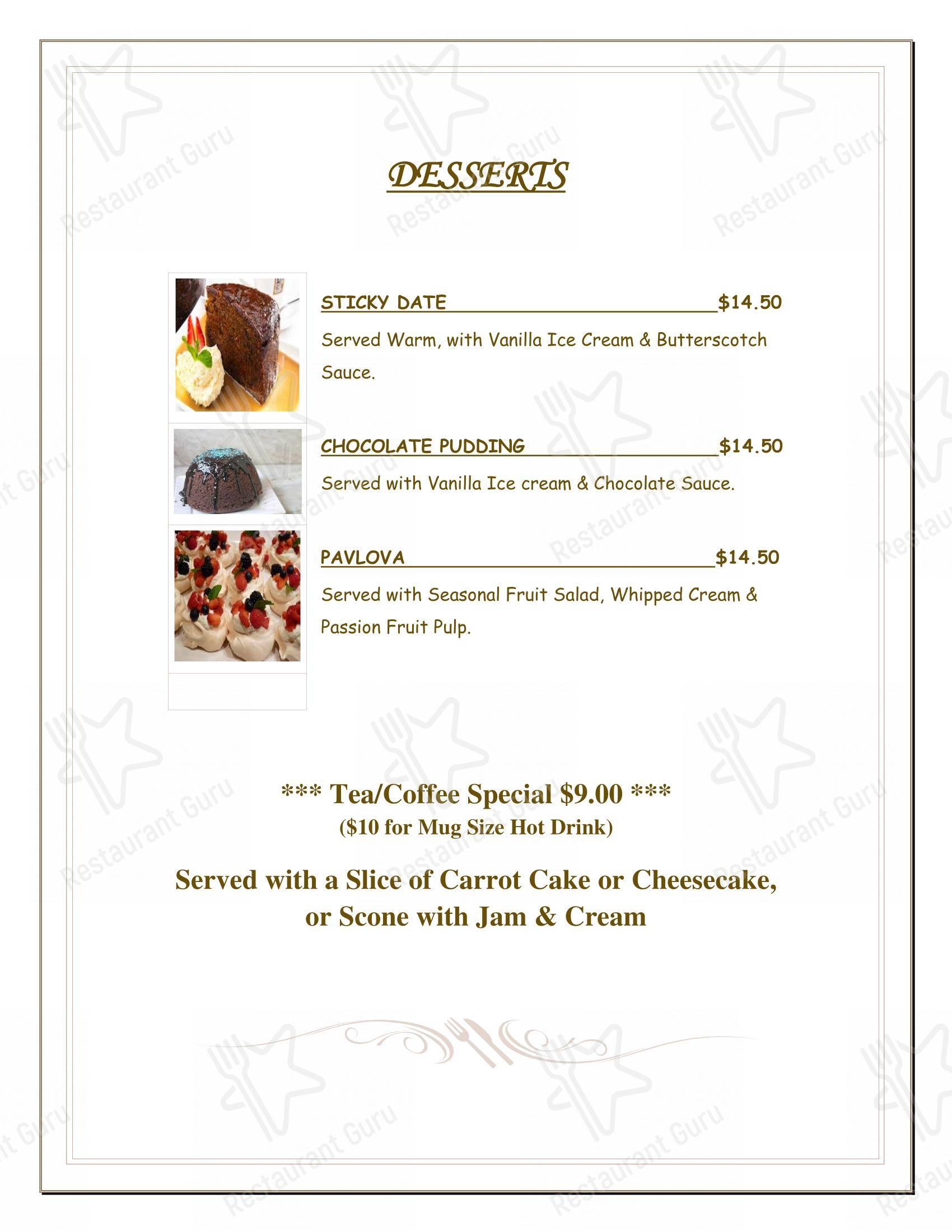 Menu at Golden Ponds pub & bar, Baldivis