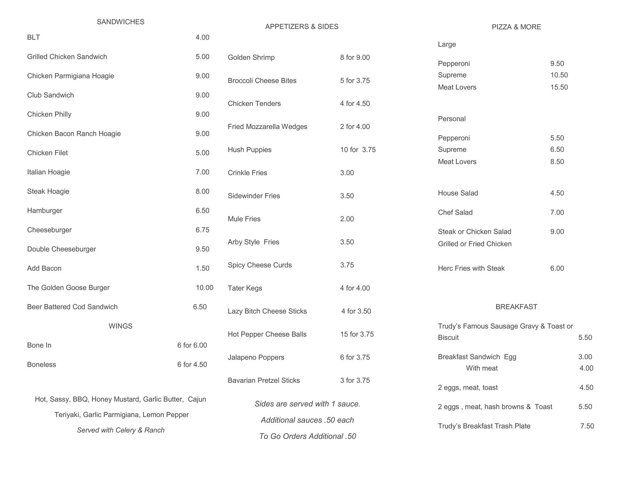 Menu at Golden Ridge Saloon pub & bar, USA