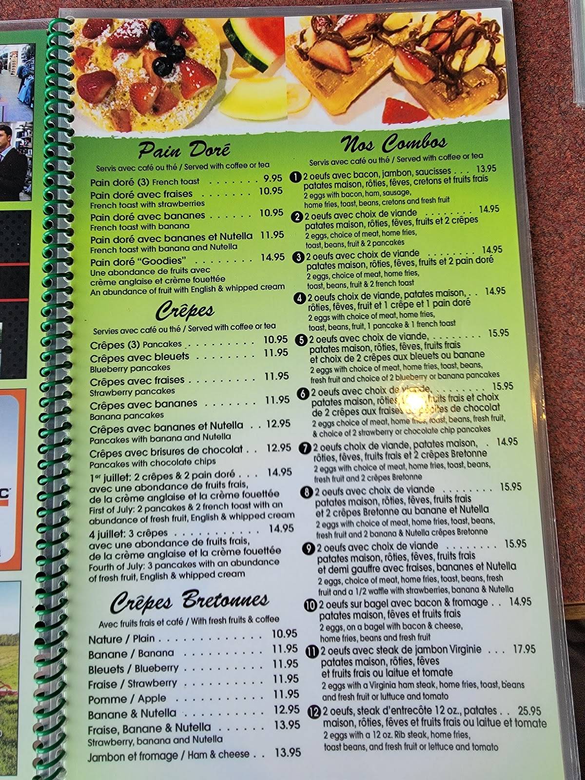 Menu at Goodies Restaurant, Hawkesbury