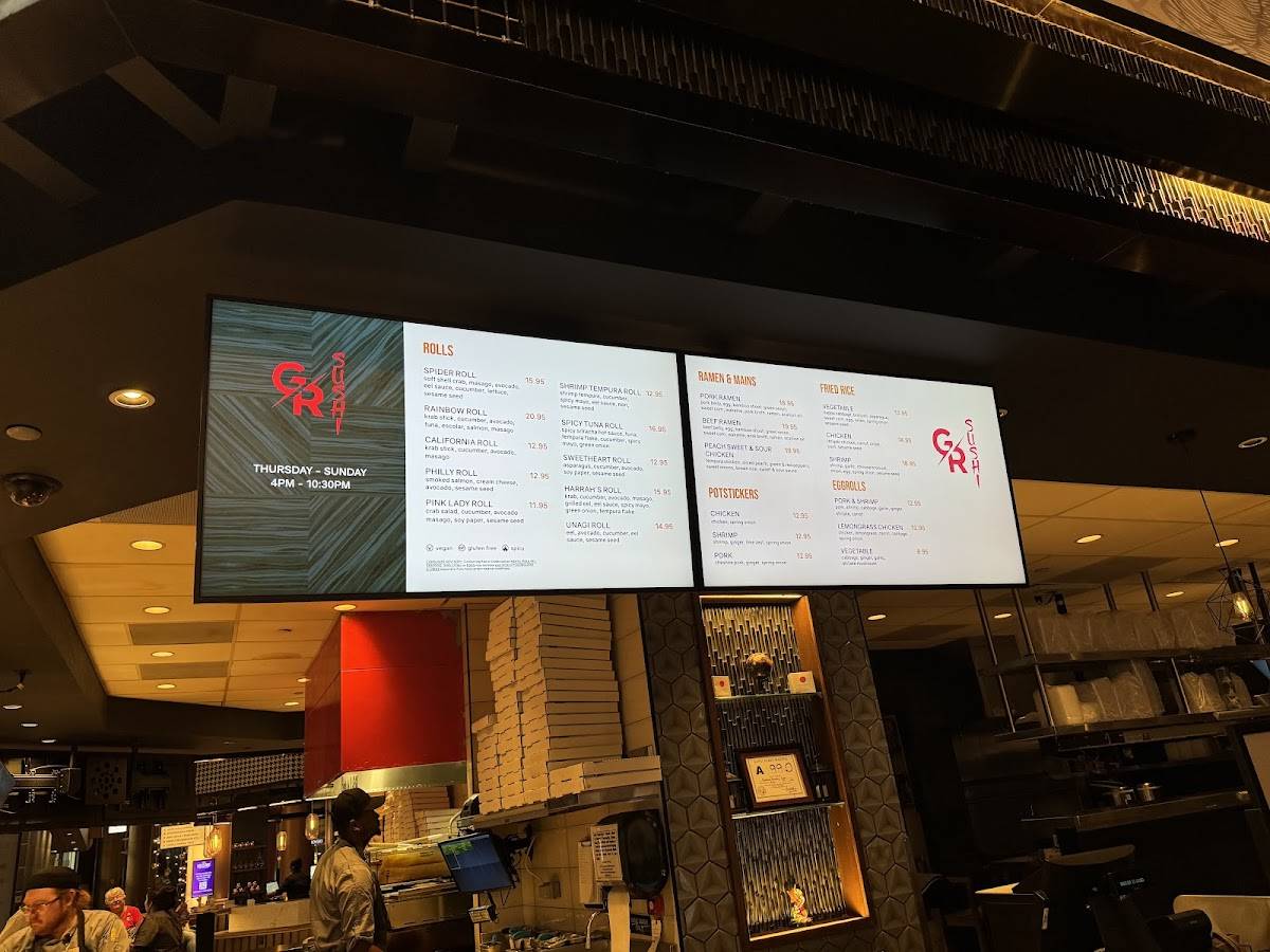 Menu at Gordon Ramsay Food Market restaurant, Cherokee, Inside Harrah's ...