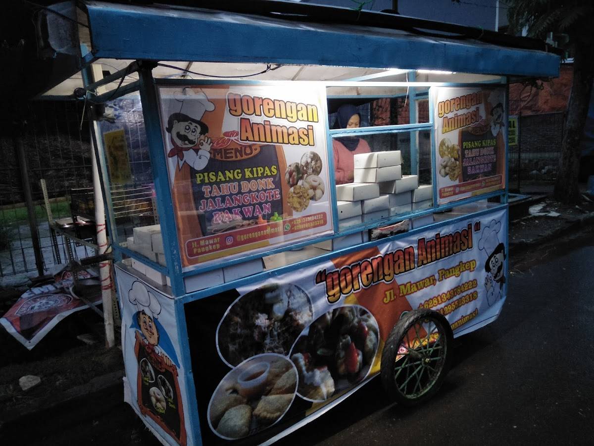 Carta del restaurante Gorengan Animasi Pangkep, Indonesia