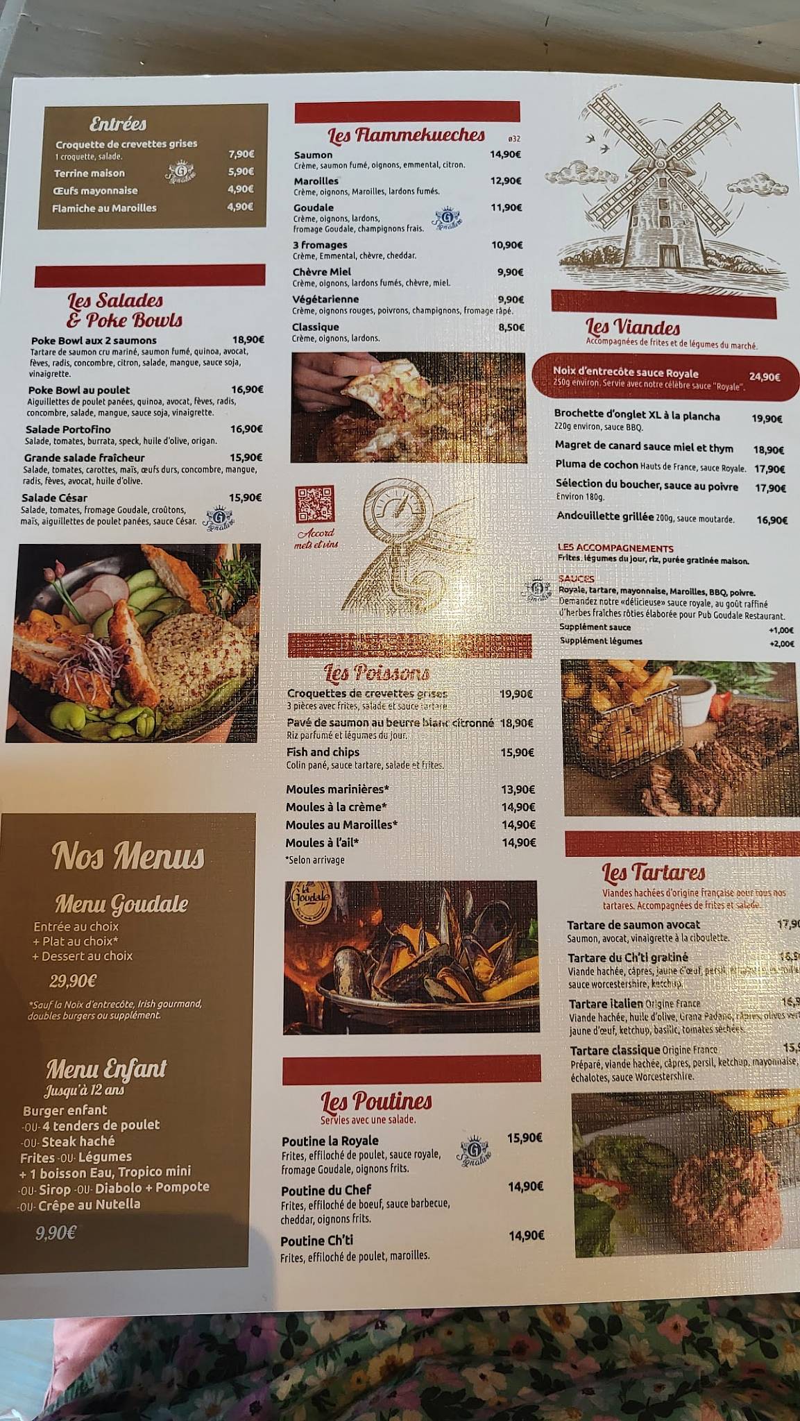 Menu at Goudale Restaurant Béthune, Béthune