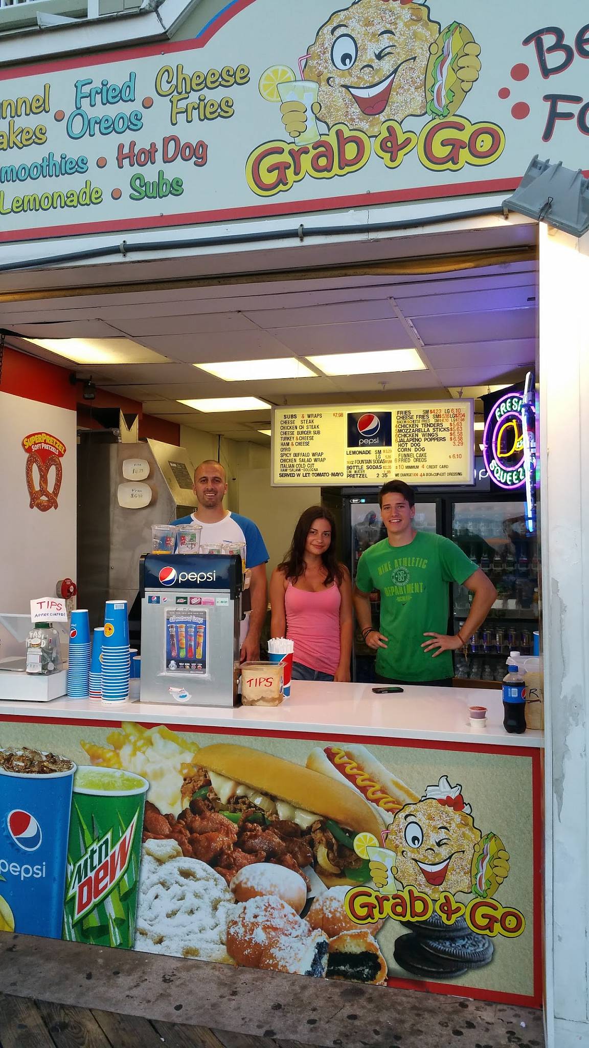 Menu at Grab & Go Fast Food, Ocean City